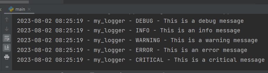 Python Logging Config