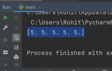 Element Wise Division Numpy